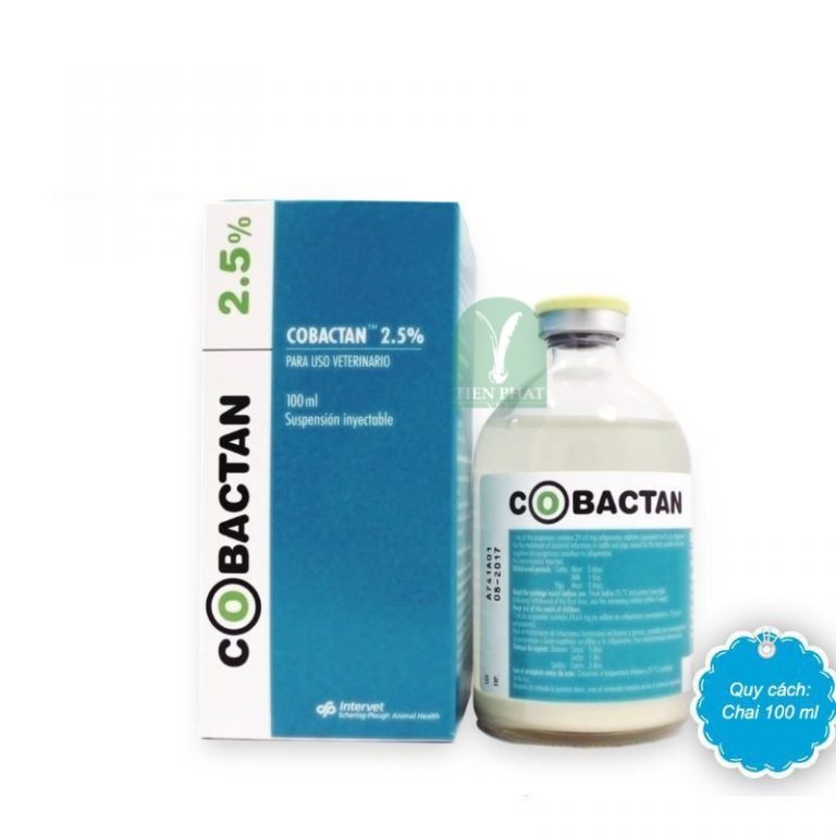 Dung dịch tiêm chứa Cephalosporin thế hệ 4 COBACTAN™ 2,5% - CHI NHÁNH ...